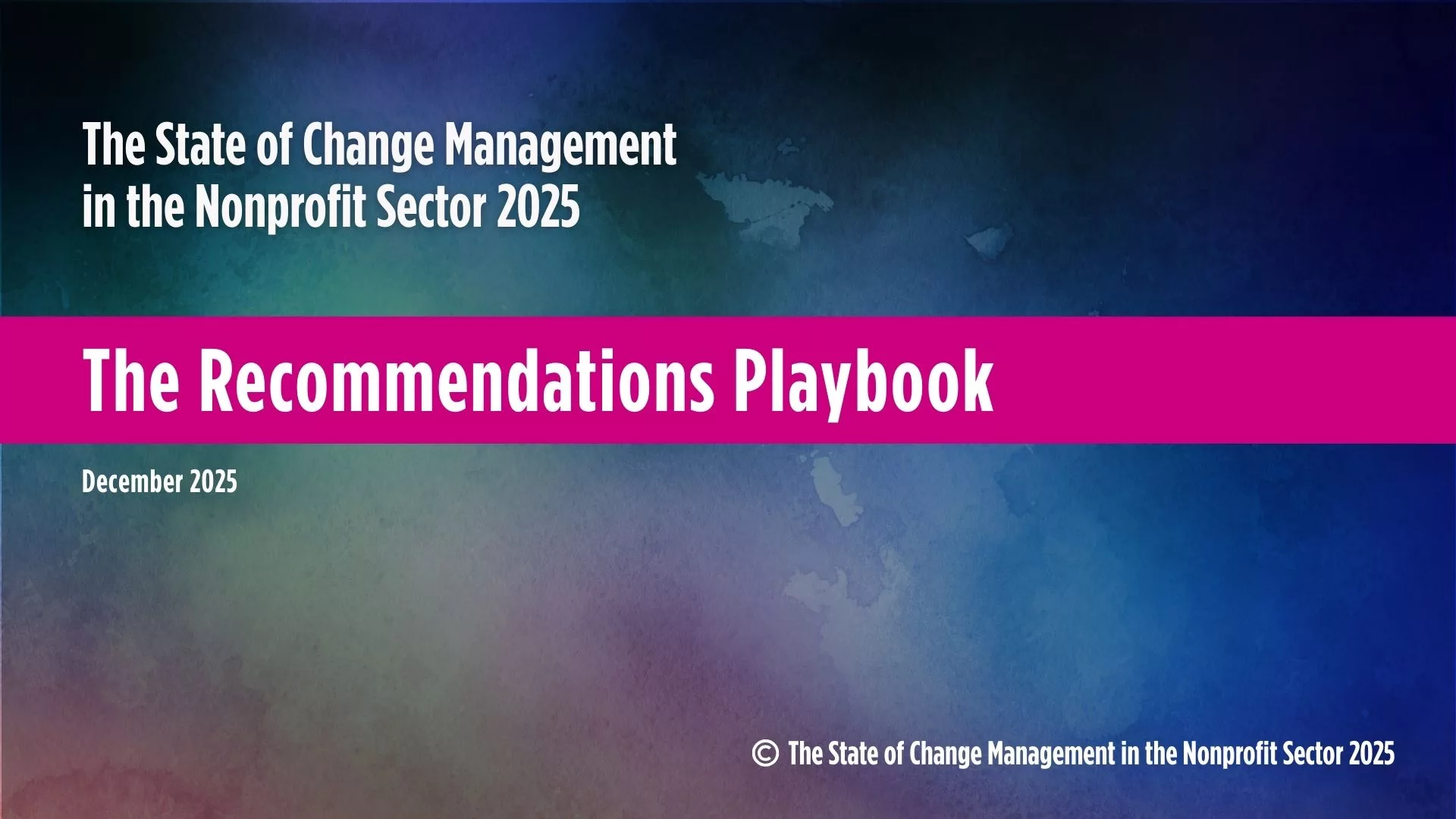 Playbook - The State of Change Management in the Nonprofit Sector 2025